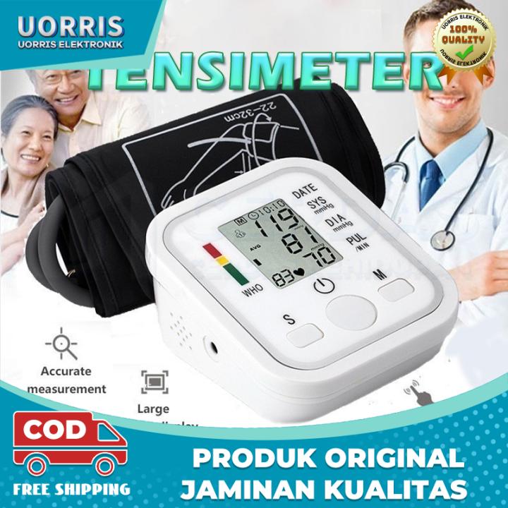 Alat Ukur Tensi Monitor Tekanan Darah Tensimeter Digital Portable Murah ...