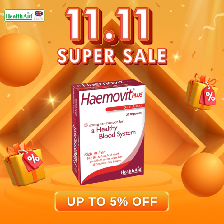 Viên bổ máu HealthAid Haemovit Plus (Hộp 30 viên) | Lazada.vn