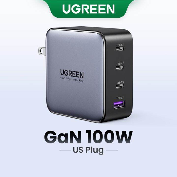 UGREEN GaN 65W - 100W USB-C USB-A Sạc Nhanh Nhiều Cổng | Lazada.vn