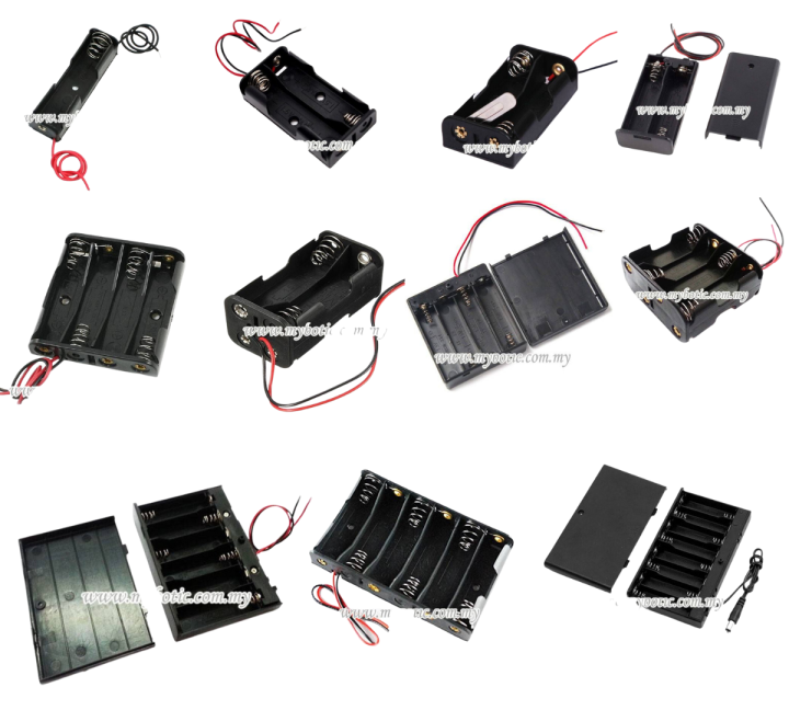 AA / Double-A Battery Holder (1 / 2 / 4 / 6 / 8 Slots) | Lazada