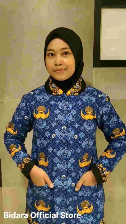 SERAGAM KORPRI KERAH HITAM PRIA DAN WANITA | Lazada Indonesia