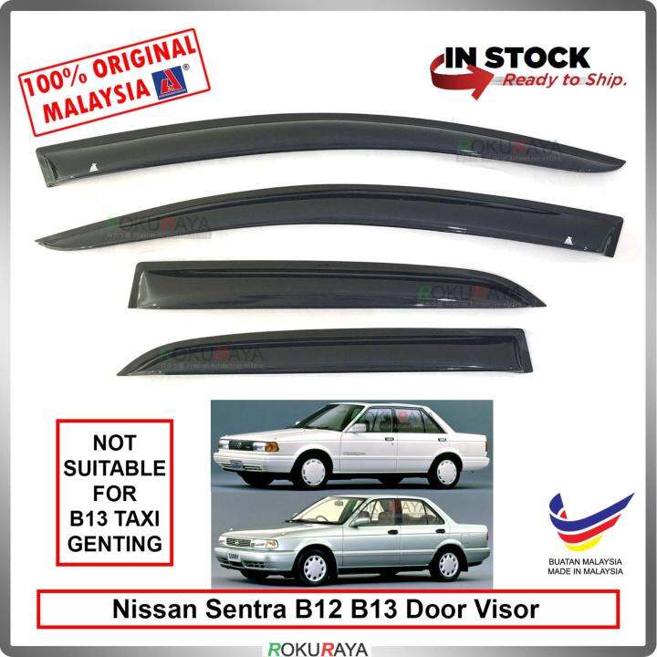 Nissan Sentra B12 B13 1985-1994 AG Door Visor Air Press Wind Deflector (Small 7cm Width) | Lazada