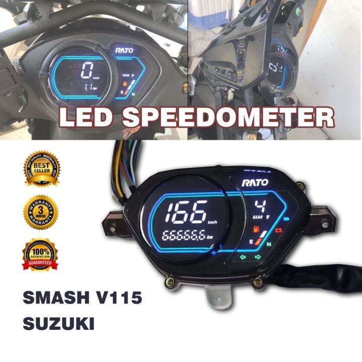 Full Led Digita Speedometer SMASH115 SMASH V115 FI SMASH 115 FI Meter ...