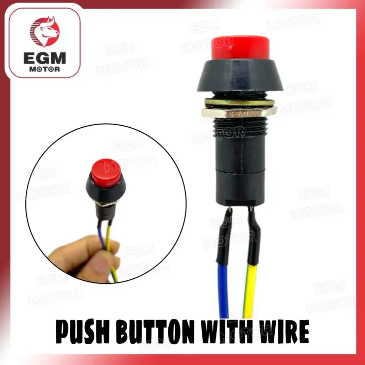 [EGM MOTORCYCLE] MOTORCYCLE PUSH BUTTON WITH WIRE | Lazada PH