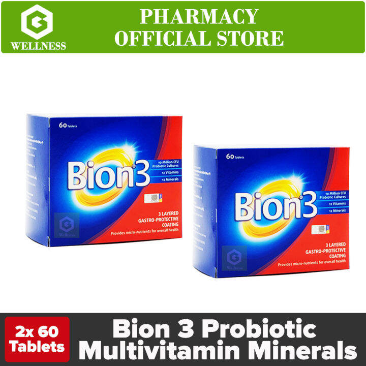 Bion 3 Probiotic Multivitamin Minerals | Lazada