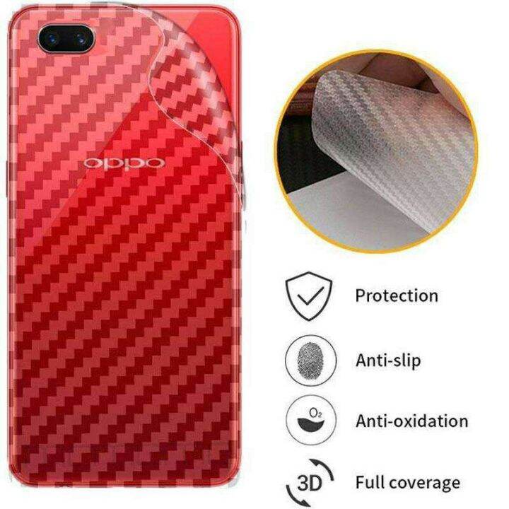 Oppo A3s Carbon Fiber Back Skin Protector | Lazada PH