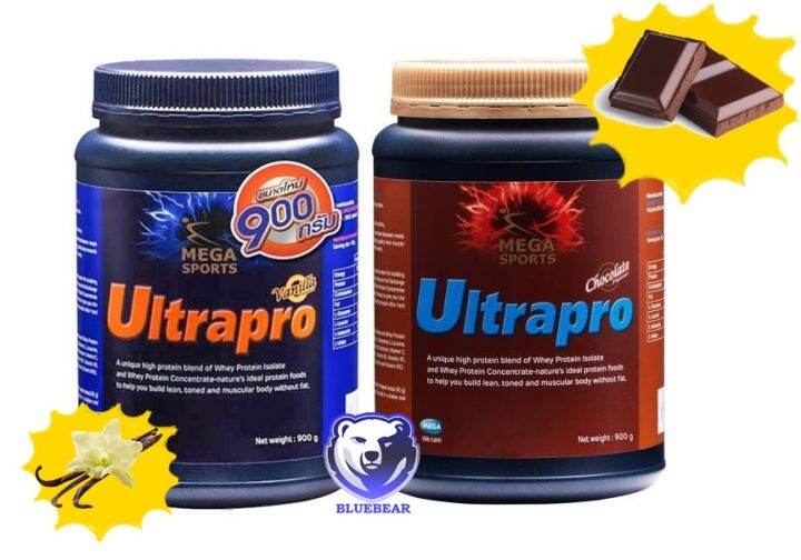 Mega We Care Ultrapro (Chocolate / Vanilla) Whey Protein 900กรัม อัลตร้าโปร เวย์โปรตีน สำหรับ ...