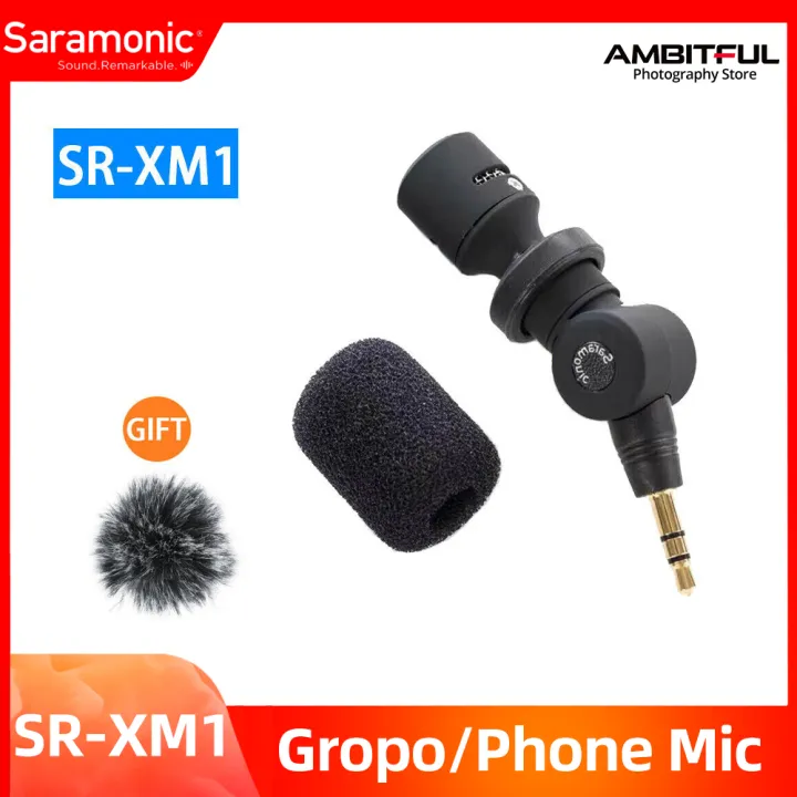 Saramonic SR-XM1 3.5mm Omnidirectional Wireless Microphone Video Mic ...