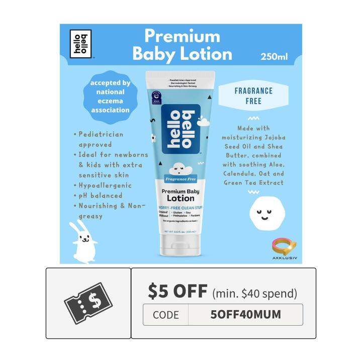 Hello Bello Premium Baby Lotion - Fragrance Free 8.5Oz/250ML | Lazada ...