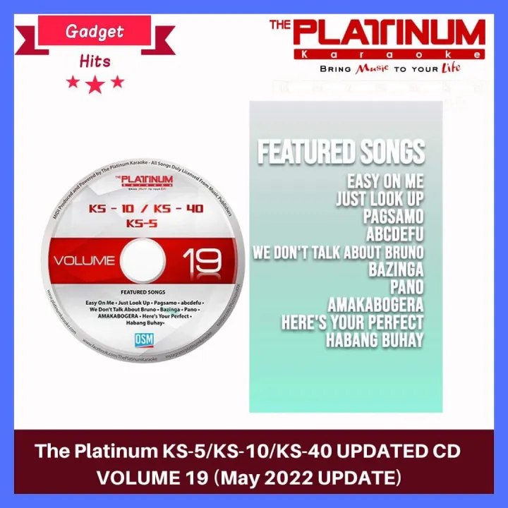 vol 19(NovembPlatinum KS-10/KS-40/JUNIOR 2/ KBOX -2/KS-5 Volume 16 2020 CD UPDATED | Lazada PH