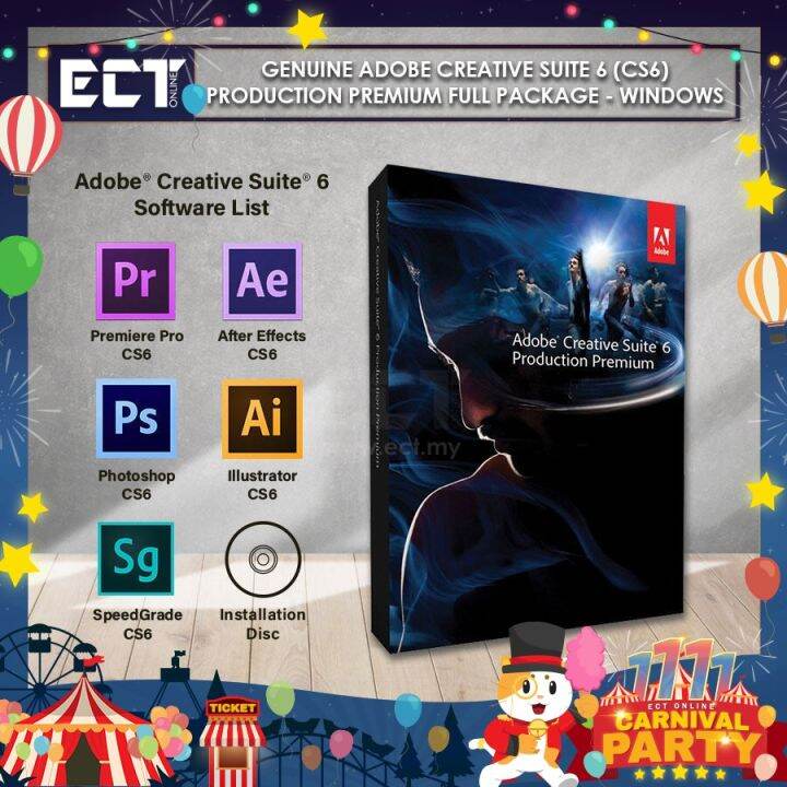 Genuine Adobe Creative Suite 6 (CS6) Production Premium Full Package for Windows (Commercial ...