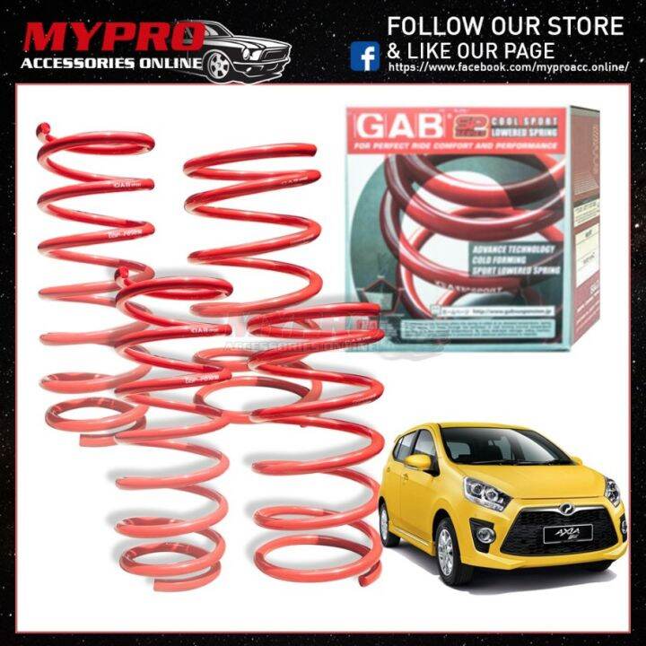 Best🔥PERODUA AXIA GAB SP SPRING COOL SPORT LOWERED SPRING | Lazada