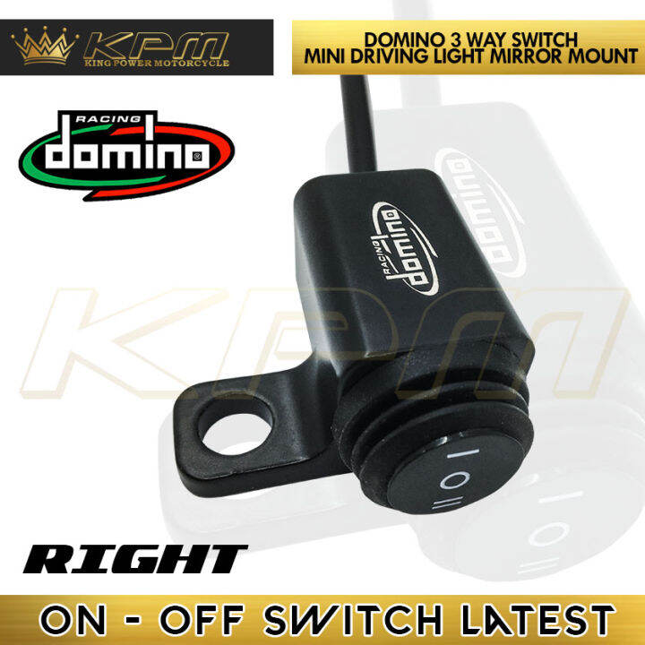 Domino 3 Way Switch Mini Driving Light Mirror Mount (Right)#9509 mini ...