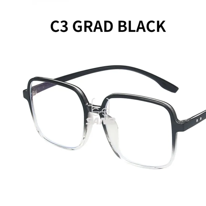 【Replaceable es】COD (San9)Kacamata Bingkai besar bingkai kacamata paku beras ringan Bingkai ...