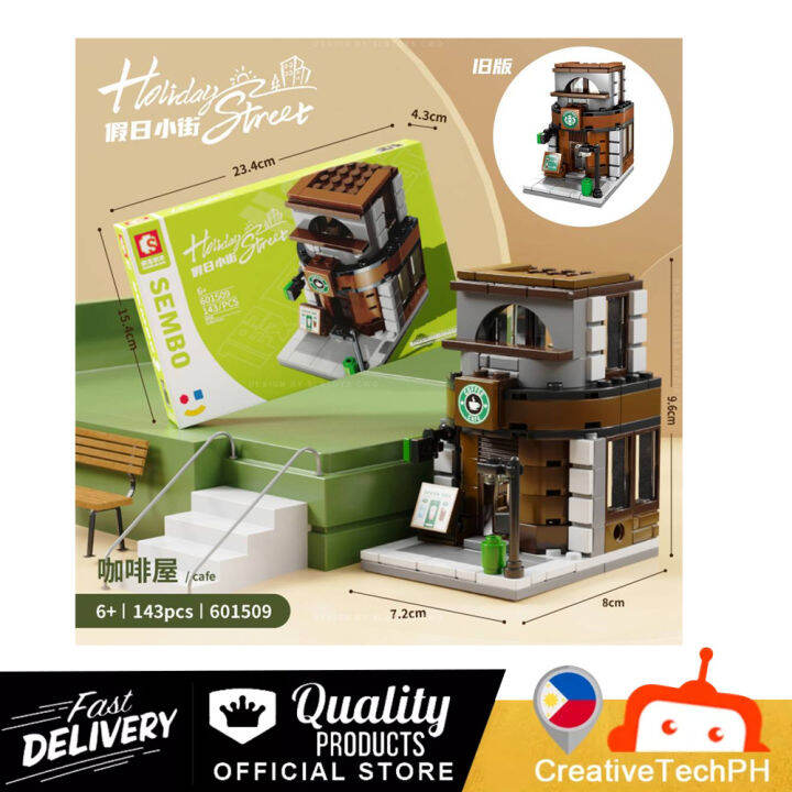 SEMBO 601509 Holiday Street 143pcs Series Nano Building Blocks Toy ...