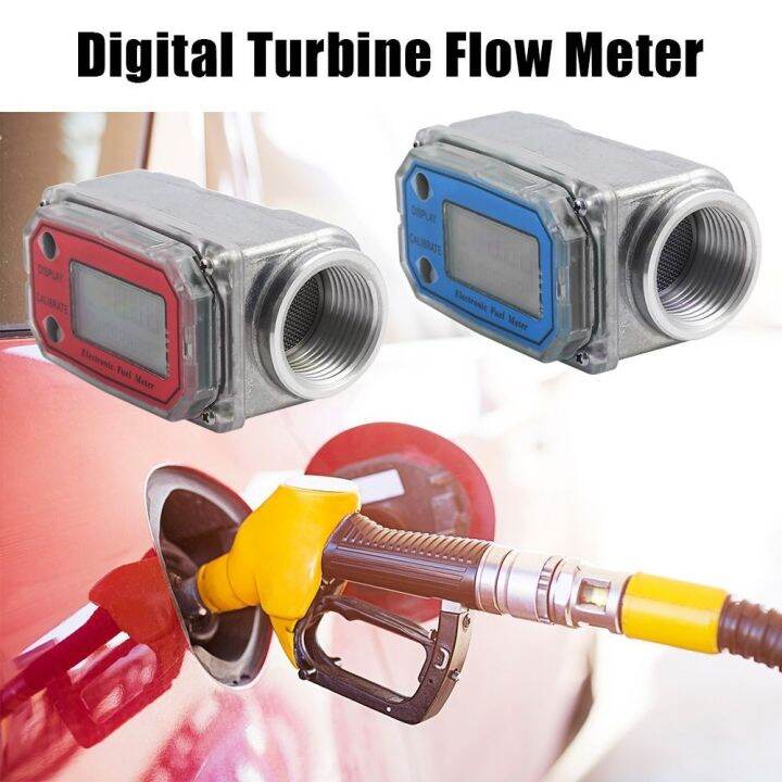 Kerosene Methanol Water LCD Display Digital Turbine Flow Meter ...