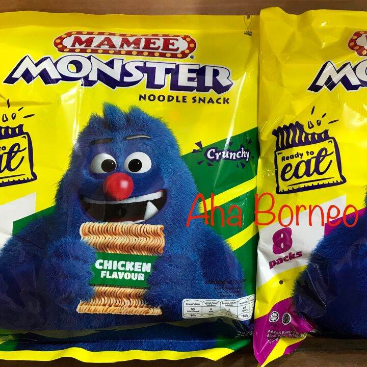 Snack Mie Mamee Monster Malaysia / Snek Jadul Mie Halal 8 packs ...