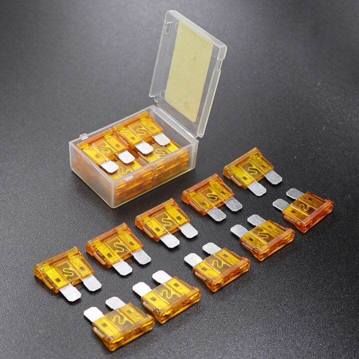 Sub Zero Plug in Blade Flat Fuse WITH CASE - 5A 10A 15A 25A - 10pcs per ...