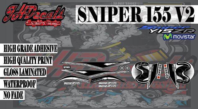 Yamaha Sniper 155 V2 Decals Set | Lazada PH