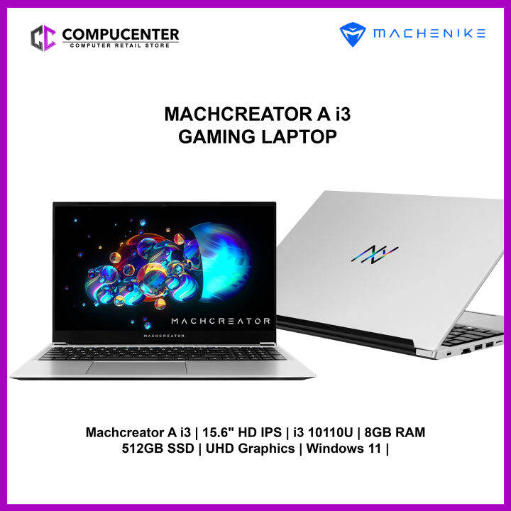 MACHENIKE MACHCREATOR A i3-10110U Gaming Laptop | Intel Core i3 | SSD 256GB | 8GB DDR4 | Lazada PH