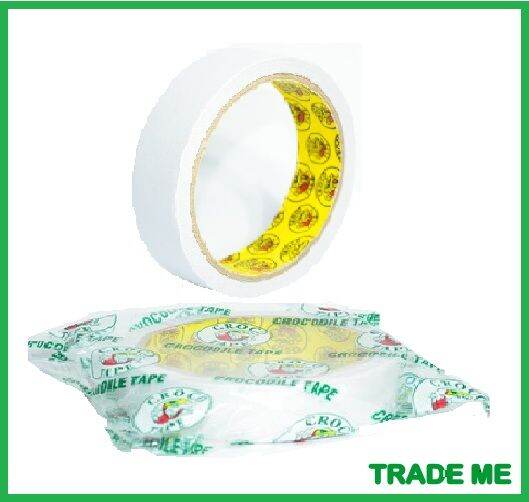 Double Sided Tape Tissue type, 1" x 10 meters, Crocodile brand - ( 200 ...