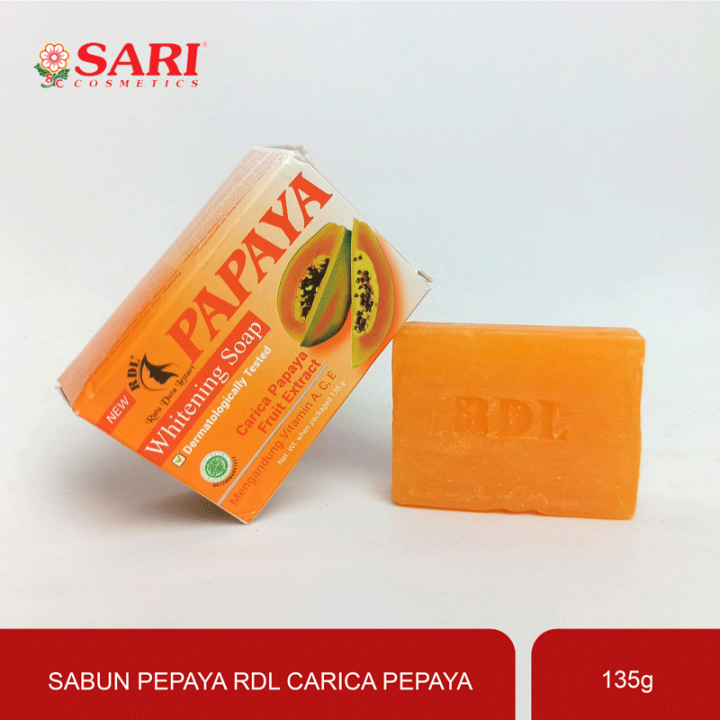 Sari Cosmetics - Sabun Papaya RDL Original extract Carica pepaya ...