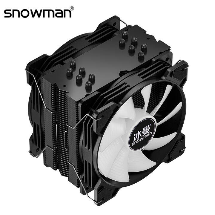 SNOWMAN 6 ท่อความร้อน CPU Cooler ARGB 120mm PWM 4 Pin PC พัดลมเงียบ ...