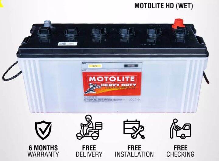 [ N150 ] Motolite Heavy Duty WET | Car Battery Bateri Kereta | Lorry ...