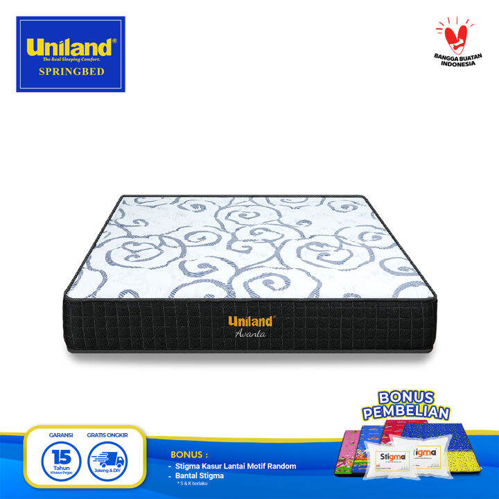 Uniland Springbed Avanta Hitam - Hanya Kasur Spring Bed | Lazada Indonesia