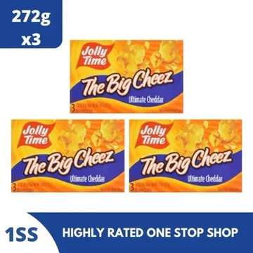 Jolly Time the Big Cheez Cheddar Cheese Microwave Popcorn, 3-count ...