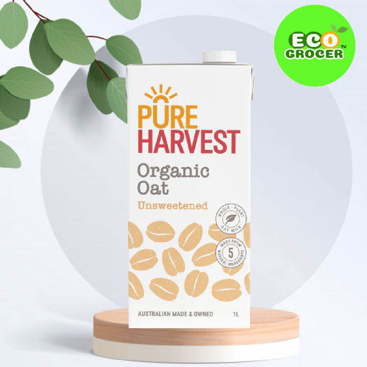 Pure Harvest - Organic Oat (Unsweetened) 有机燕麦（不加糖）1L | Lazada