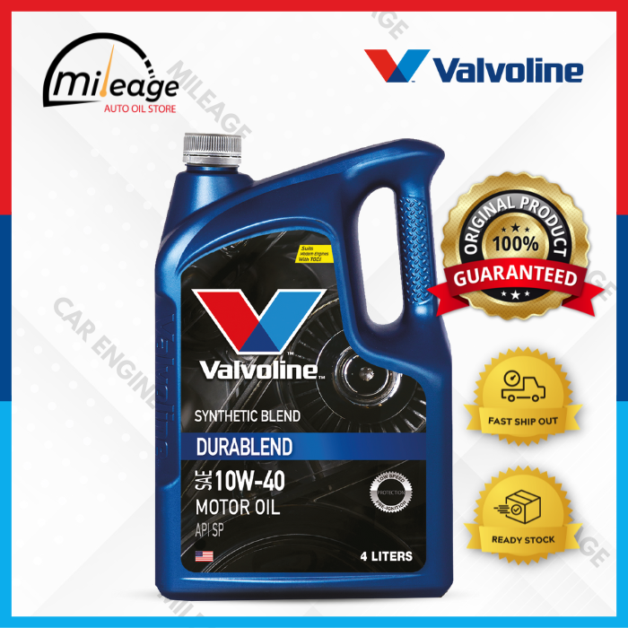 Valvoline Durablend SAE 10W-40 (4L) - Semi Synthetic Car Engine Oil ...