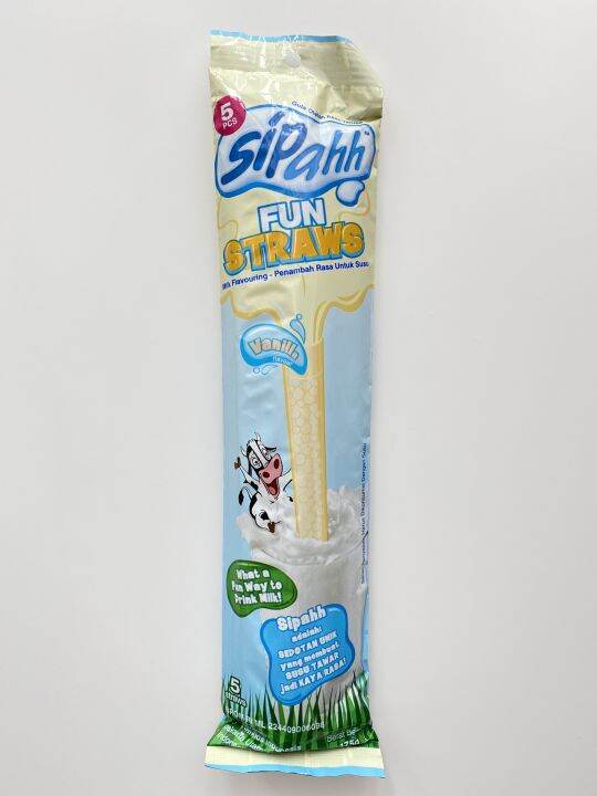 Sipahh Fun Straw Pack 5's (Vanilla) | Lazada Indonesia