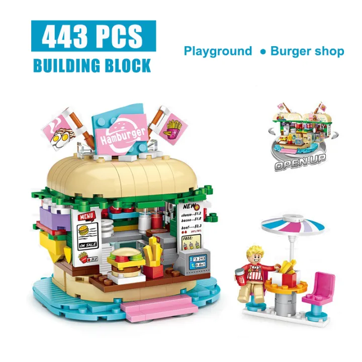 GoStar Mini Burger Shop Hamburger Fast Food Chain Restaurant Cafe ...