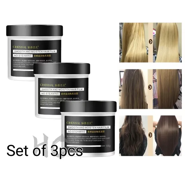 （Set of 3pcs）COD Hair Treatment Mask Deep Repair Hair Film Nourishment ...