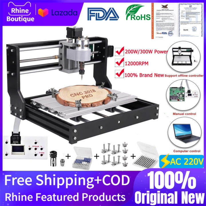 CNC 3018 Pro CNC Engraving Machine Kit GRBL Control DIY Mini CNC Machine Router Engraver Machine ...