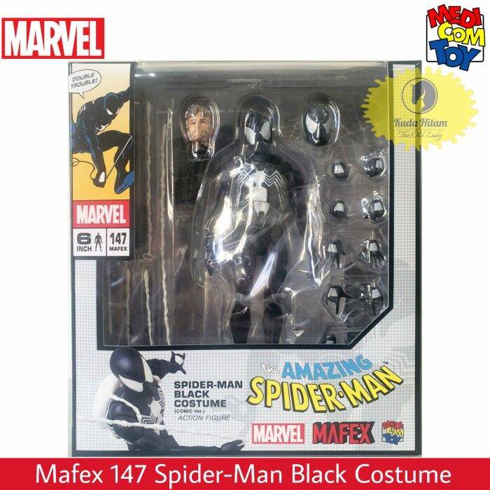 Medicom Toy Mafex 147 Symbiote the Amazing Spider-Man Black Costume ...