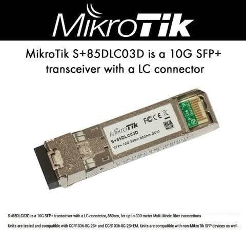 Mikrotik SFP (10Gbit), 300m, Multi Mode S 85DLC03D | Lazada Indonesia