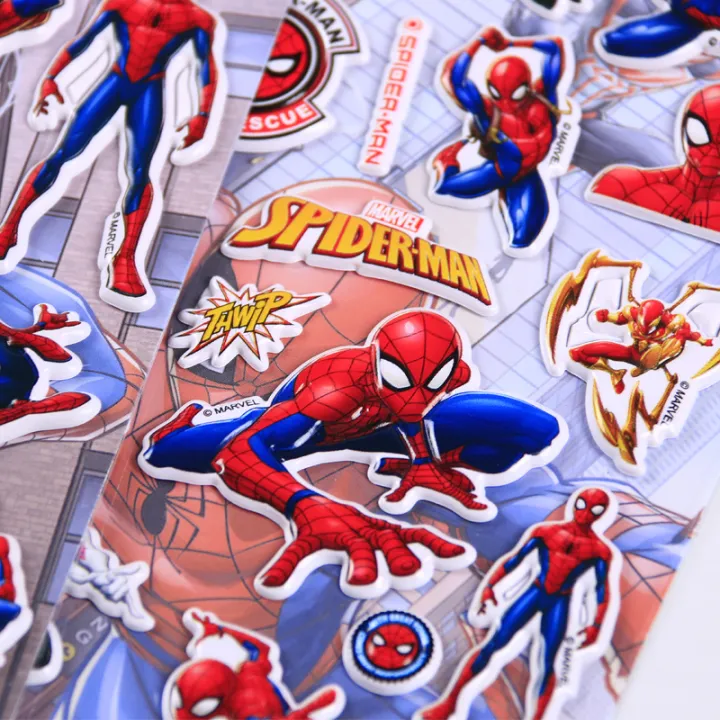Genuine spider-man Spider-Man sticker kindergarten children's cartoon ...
