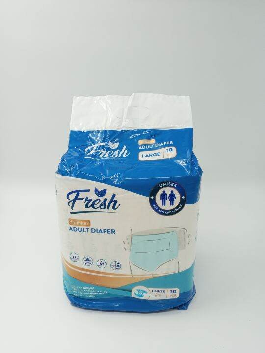 FRESH DIAPER LARGE TAPE TYPE (10’s) | Lazada PH