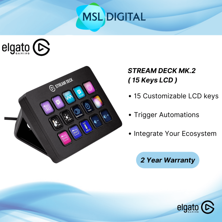 Corsair Elgato Stream Deck MK.2 Live Content Creation Key Creator Live ...