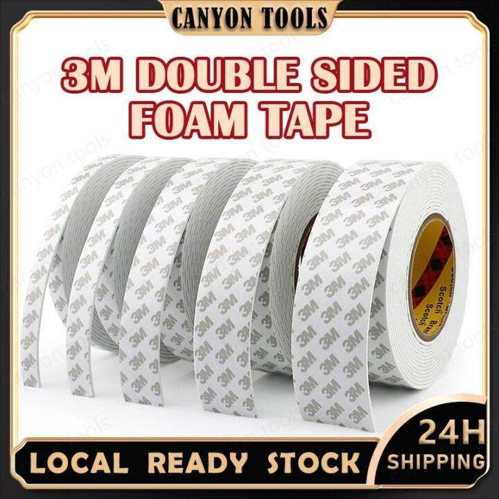 [Aixin]Department Store]เทปโฟม3M สองหน้ายาว5เมตรกาว EVA สีขาวคงทนแข็งแรงทนทาน | Lazada.co.th