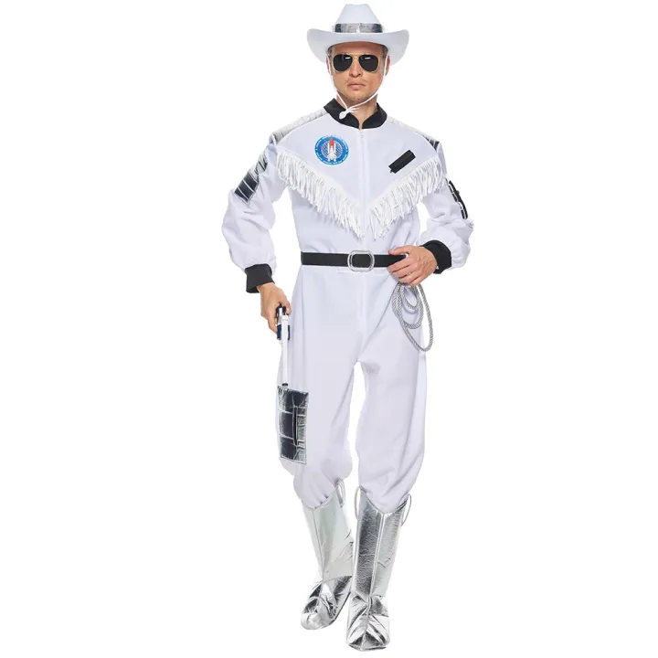 MUGE CODHalloween Men's Sci-Fi Interstellar Cowboy Costume Adult NASA ...