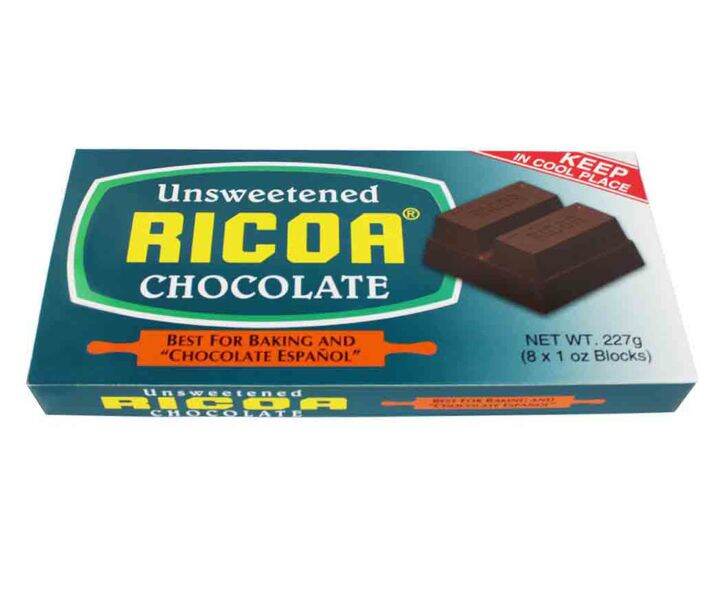 Unsweetened Ricoa Chocolate Bar 227g | Lazada PH