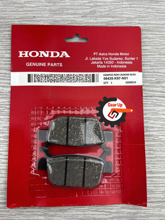 K97 Genuine HONDA Brake Pad Rear For Adv 150 / ADV 160 / PCX 160 CBS ...