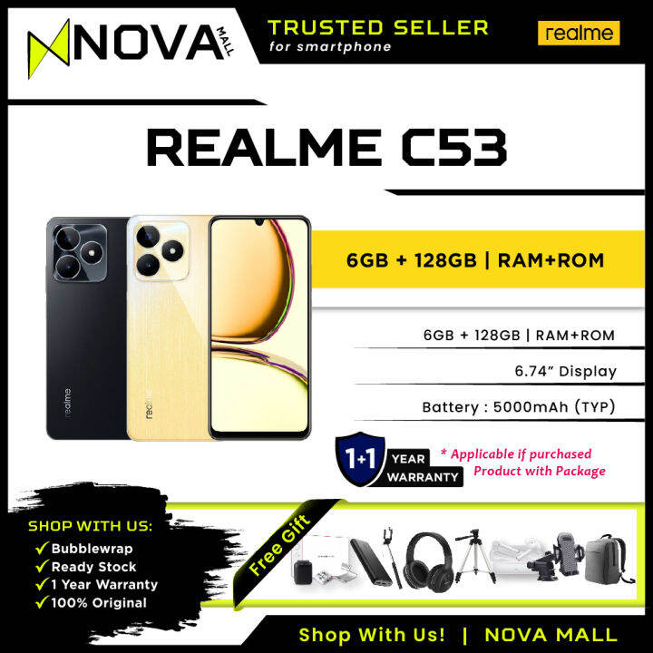 REALME C53 [6GB+6GB RAM 128GB ROM] [8GB RAM 256GB ROM]- Original REALME Malaysia | Lazada