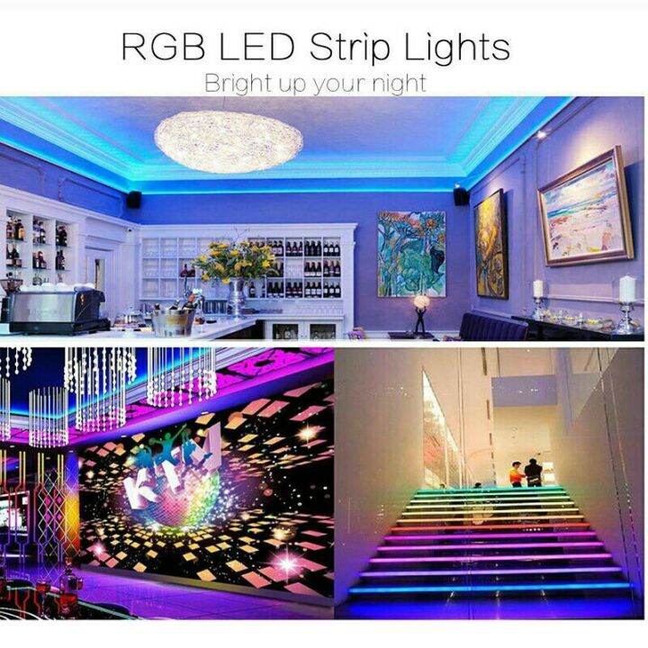 LED Strip 10M/5M 300Leds 3528 Smd 2X 5M Rgb LedStrip 24 Key Ir | Lazada PH