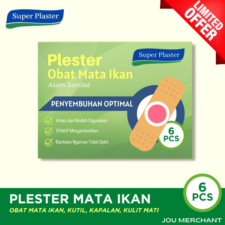 Super Plaster Mata Ikan / Obat Kutil / Kapalan / Foot Corn Remover ...