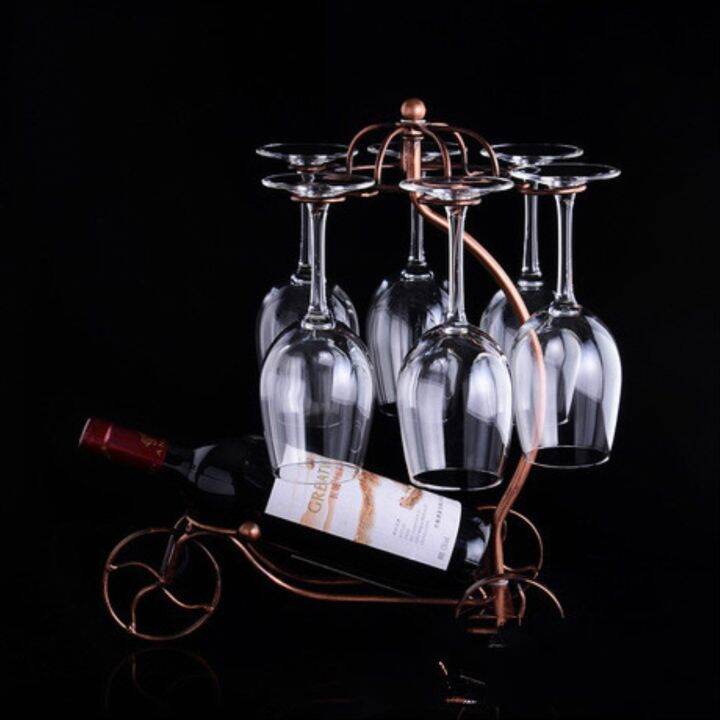 New Chariot Wine Rack Creative Wine Rack Inverted Cup Holder Goblet ...