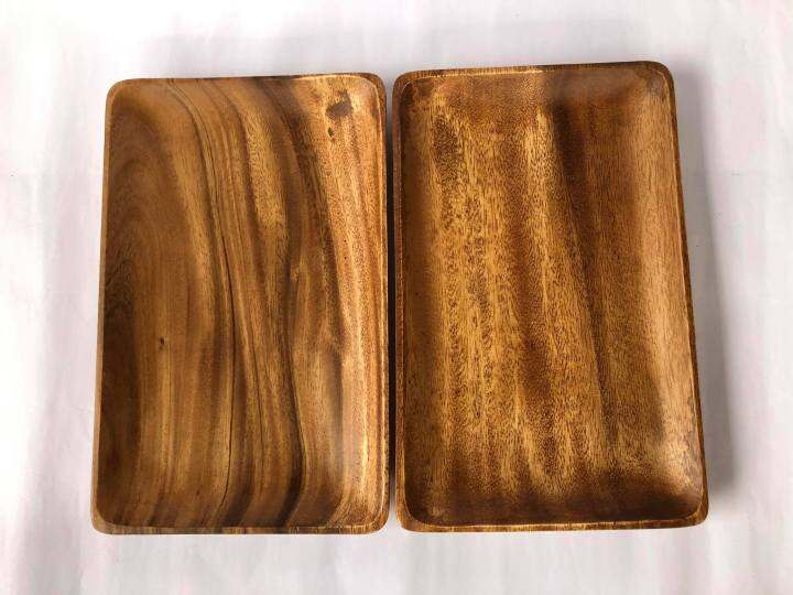Woodywoodhomecraft | Set of 2 | 12 x 8 | Rectangle Acacia Wood Narrow ...